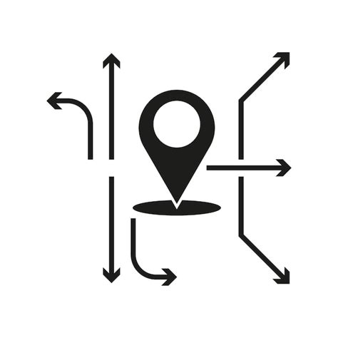 Premium Vector Geo Pin Logo Arrow Directions Vector Illustration Eps 10