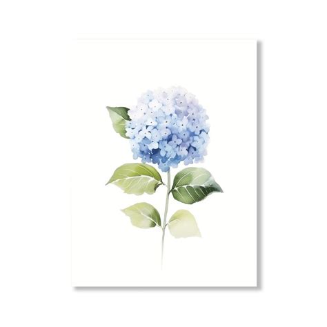 Hydrangea Printable Hydrangea Print Download Digital Prints Blue