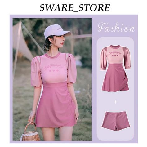 Sware Store ชุด บิกินี่ ทูพีช เสื้อพร้อมกางเกง 2 ชิ้น รุ่นนี้กำลังฮิต