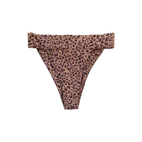 Anna Bikini Bottoms Mocha Leopard Pinkcolada