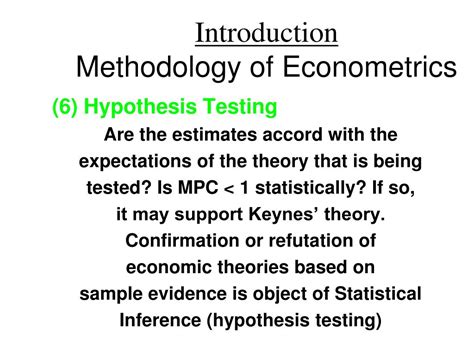 PPT Basic Econometrics PowerPoint Presentation Free Download ID