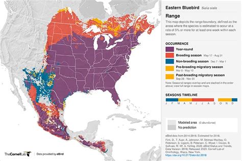 The Distribution Range Of The Eastern Bluebird Avian Report