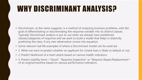 Discrimination Analysis Pptx