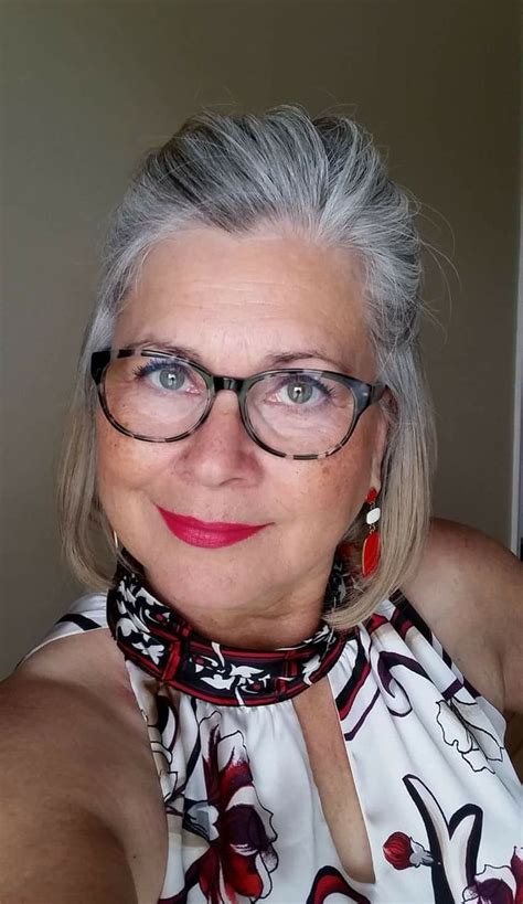Beautiful Gray Hair Beautiful Women Over 50 Beautiful Old Woman Grey Hair And Glasses Grey