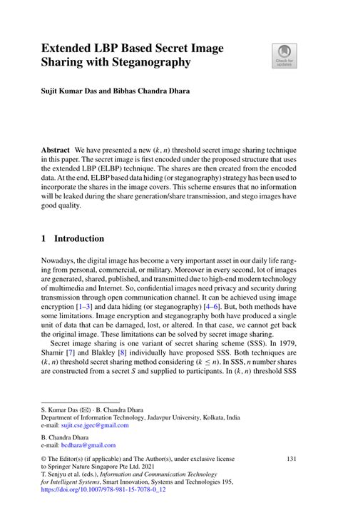 Pdf Extended Lbp Based Secret Image Sharing With Steganography