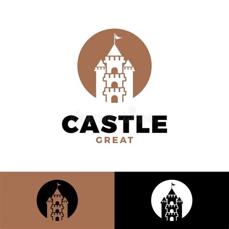 Castle Icon Logo Design Template Stock Illustration Illustration Of