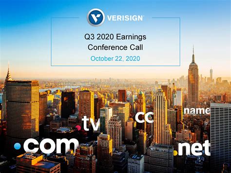 Verisign Inc 2020 Q3 Results Earnings Call Presentation Nasdaq