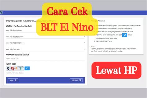 Begini Cara Cek BLT El Nino Lewat HP Buruan Cek Sekarang Apakah Kamu