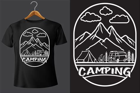 Camping T Shirt Design Afbeelding Door The Kazis Kraft · Creative Fabrica