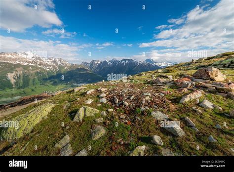 Celerina An Engadine Alps St Moritz Silvaplana And Maloja From