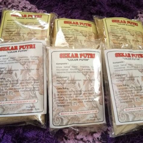 Jual Lulur Tradisional Sekar Putri Kota Surakarta Rumah Cantik