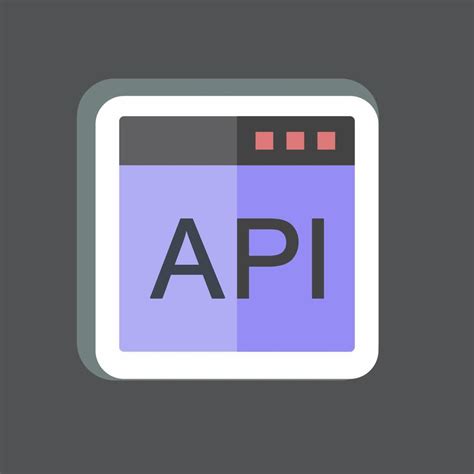 sticker api suitable for programming symbol simple design editable