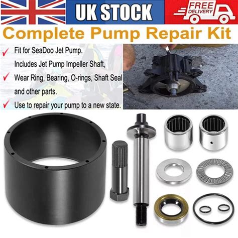 For Seadoo Jet Pump Rebuild Kit Wear Ring Impeller Shaft Seal Oil Xp