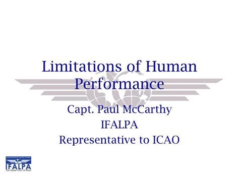 PPT Limitations Of Human Performance PowerPoint Presentation Free