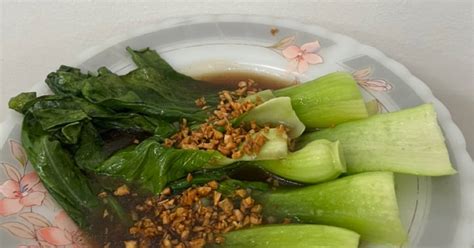 Resep Pakcoy Saus Tiram Bawang Putih Oleh Bani Cookpad
