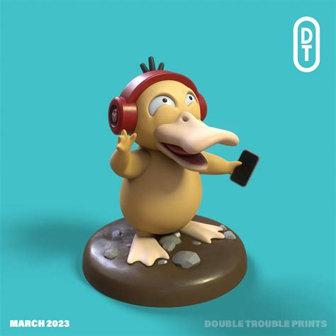 Fichier STL Casque d écoute Psyduck Objet pour imprimante 3D à