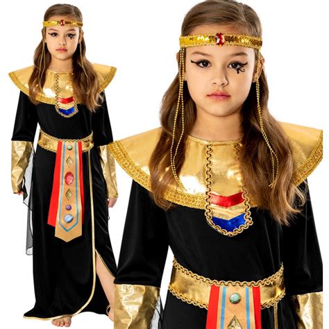 Girls Egyptian Pharaoh Egyptian Fancy Dress Costume