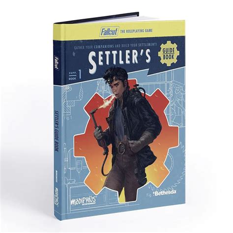 Modiphius Fallout The Roleplaying Game Settlers Guide Book Expansion Hardcover Rpg Book
