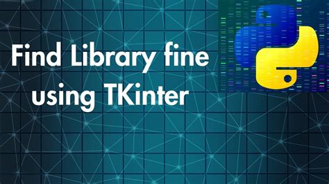Find A Library Fine In Python Using Tkinter Revealyourskill Youtube
