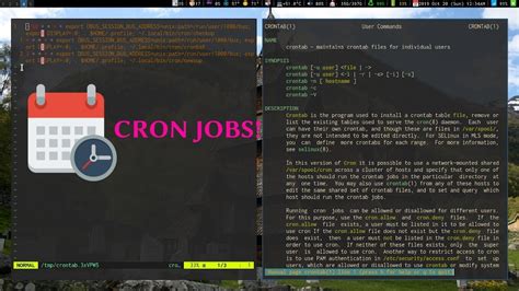 Cronjobs Cronie And Crontab On Arch Linux Youtube