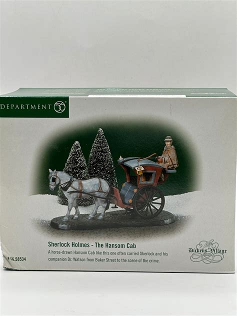Department 56 Sherlock Holmes The Hansom Cab Dickens Village