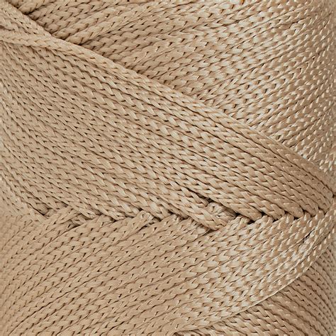 Outdoor 2 Mm Macrame Braided Cord Khaki Color Ganxxet