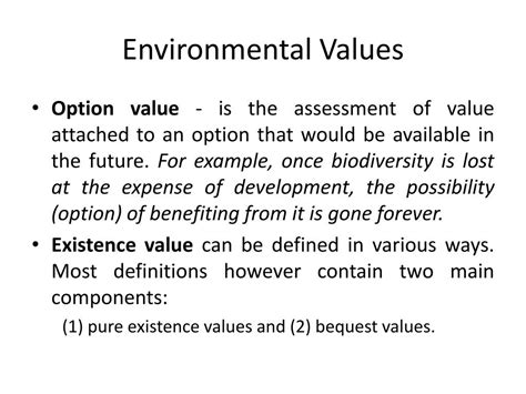 Ppt Environmental Valuation Powerpoint Presentation Free Download