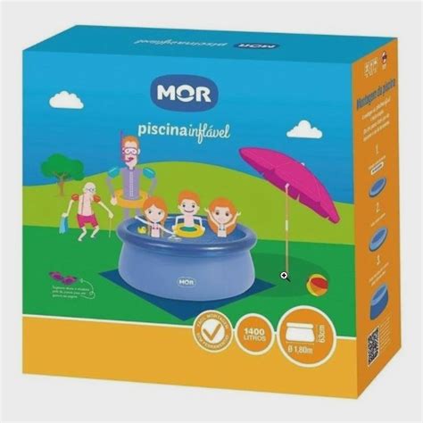 Piscina Splash Fun Litros Mor Borda Infl Vel Submarino