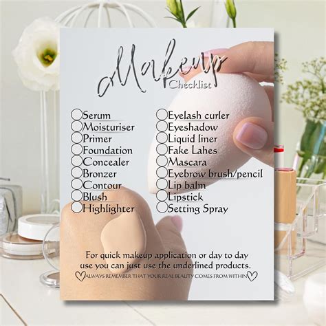 Ultimate Makeup Checklist For Beginners And Pros Essential Beauty Products Routine For Makeup