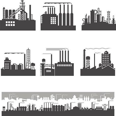 1400 Smokestacks Silhouettes Stock Illustrations Royalty Free Vector