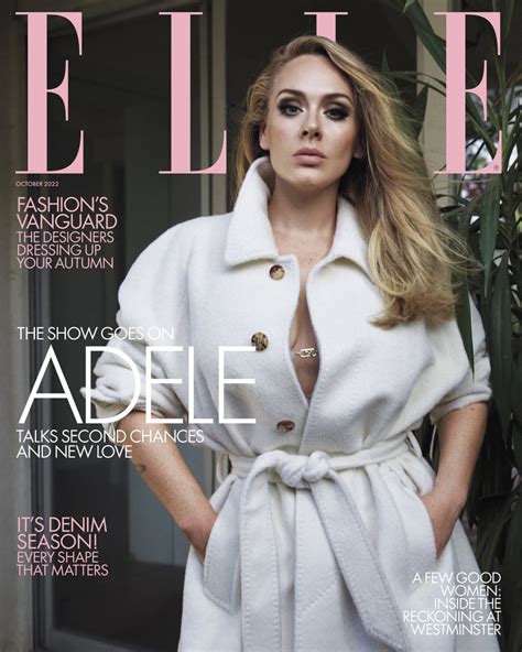 Elle Uk October 2022 Adele Exclusive Yourcelebritymagazines