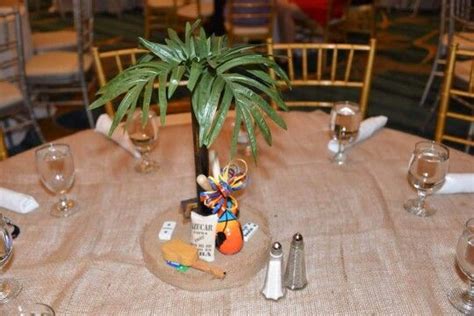Tropical Palm Tree Table Centerpiece