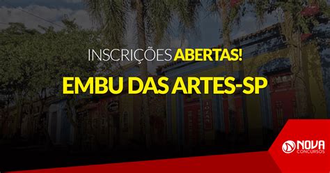 Concurso Prefeitura de Embu das Artes SP Inscrições abertas