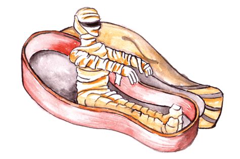 Mummy Sittin Up In Coffin In Watercolor Svg Cut File By Creative Fabrica Crafts Creative Fabrica