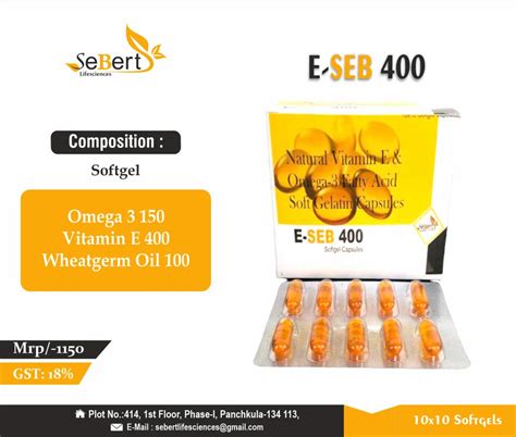 Vitamin E Capsules With Omega 3 Fatty Acids 400 Iu At Rs 1150 Box In