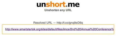 Working Behind A Filter Resolve Shortened Urls With Unshort Me