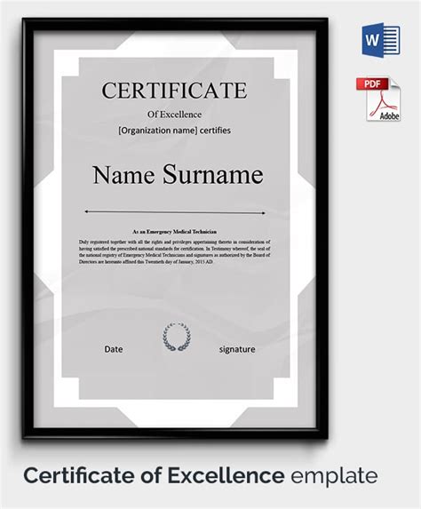 Free Certificate Template 34 Free Word Pdf Documents Download