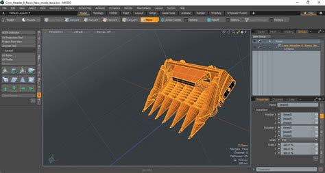 Corn Header 6 Rows New 3d Model 39 3ds Blend C4d Fbx Max Ma