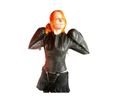Bdsm Bondage Butterfly Straitjacket With Laces Leather Strait Jacket