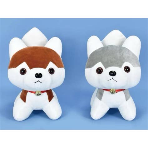 12吋 秋田狗 柴犬 狗狗玩偶 絨毛小狗娃娃 秋田犬 哈士奇犬 蝦皮購物