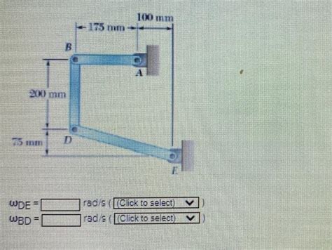 In The Position Shown Bar AB Has An Angular Velocity Chegg Com