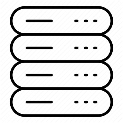Database Server Storage Data Network Cloud Connection Icon