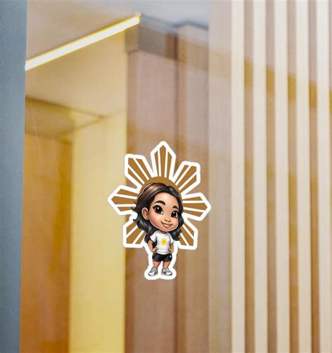 Asian Chibi Filipino Stickers Filipino Flag Philippines Sticker Filipina Sticker Pinay Pride