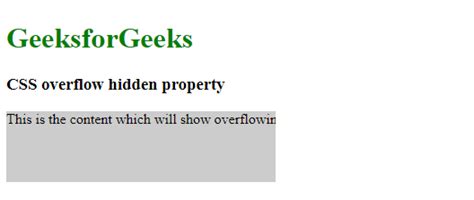 Css Overflow X Visible And Overflow Y Hidden Causing Scrollbar Issue Geeksforgeeks