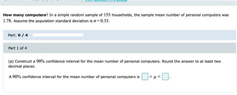 Solved How Many Computers In A Simple Random Sample Of 155