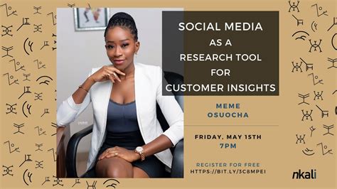 Social Media As A Tool For Research With Meme Osuocha Youtube