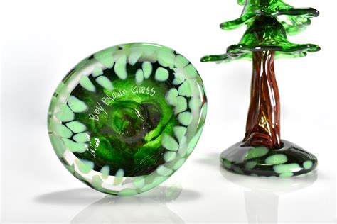 Glass Redwood Tree Hand Sculpted Glass Tree Natural Etsy