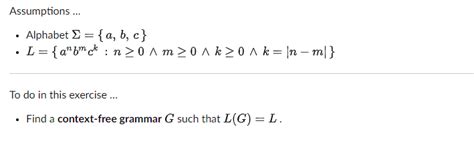 Solved Alphabet Σ a b c L anbmck n0m0k0k nm Chegg