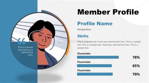 Member Profile Instruction Template Slidemodel