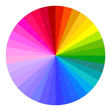 Premium Vector Colorful Circular Gradient Chart On A White Background